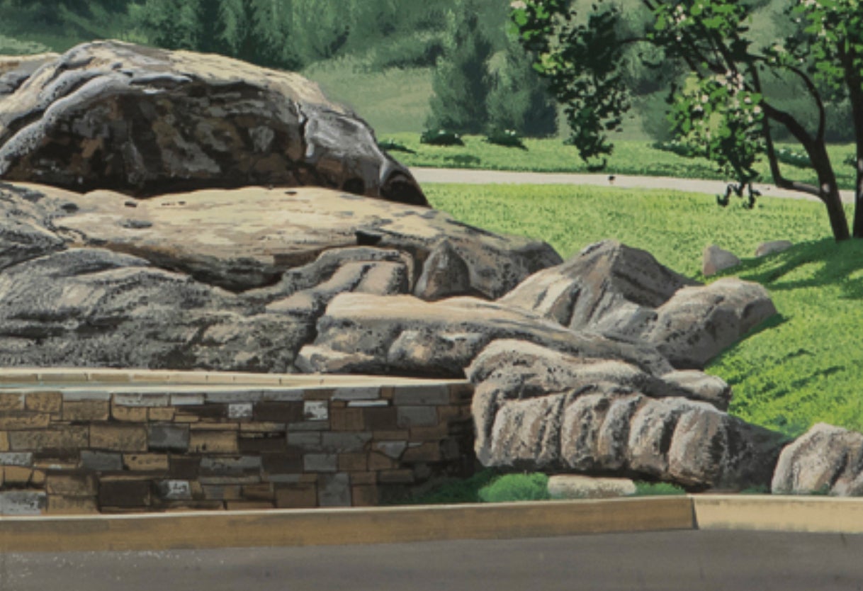 Hillside Driveway - Hollywood Backdrop Collection