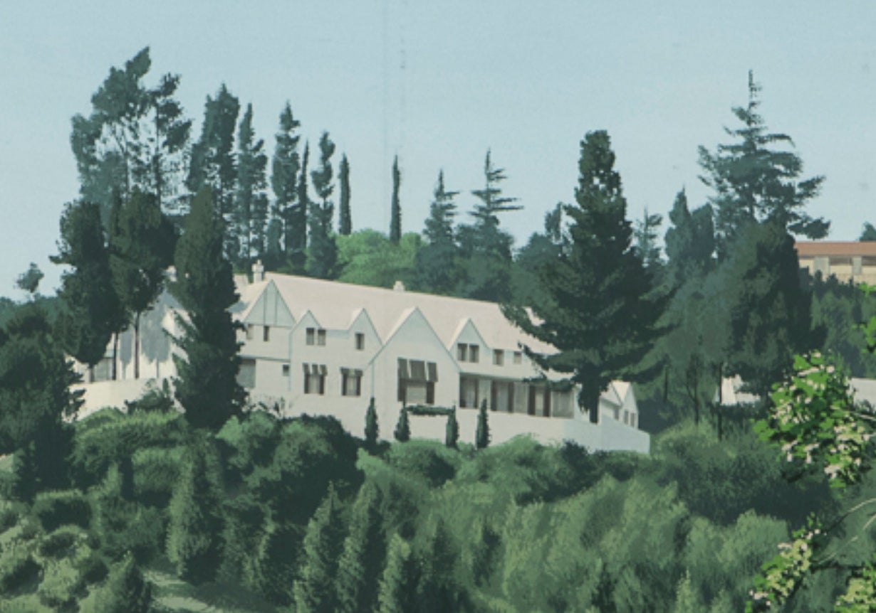 Hillside Driveway - Hollywood Backdrop Collection