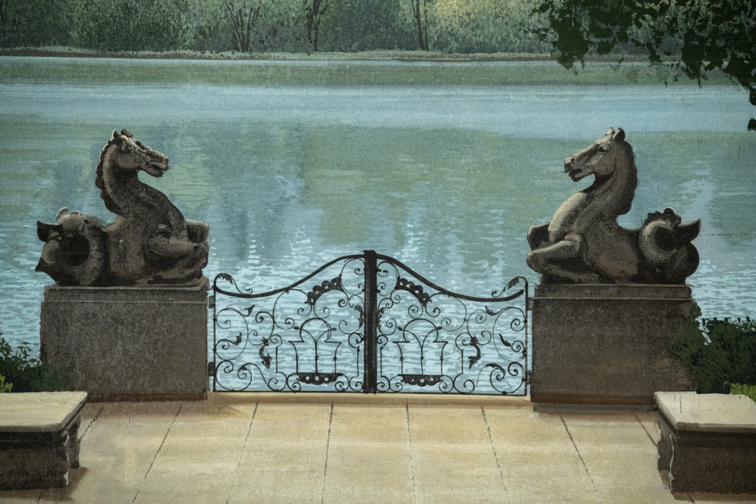 Von Trapp residence balcony - Hollywood Backdrop Collection