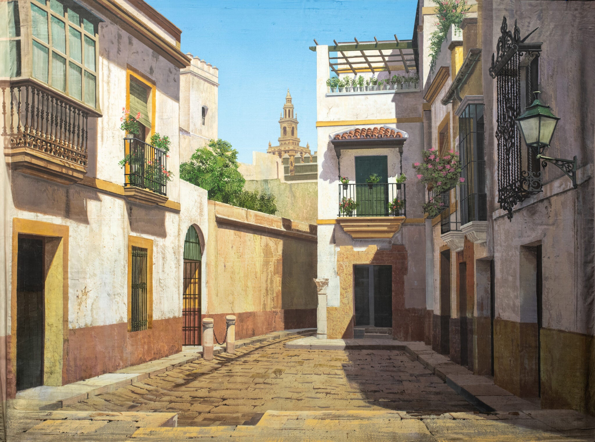 Spanish Courtyard Seville - Hollywood Backdrop Collection